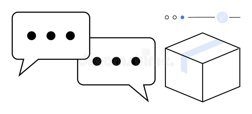 Communication Via Messaging and Package Delivery Status in Progress ...