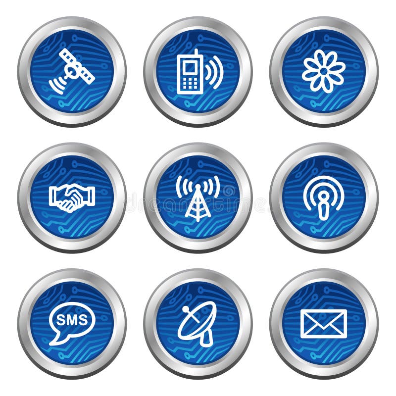 Communication web icons stock illustration. Illustration of access ...