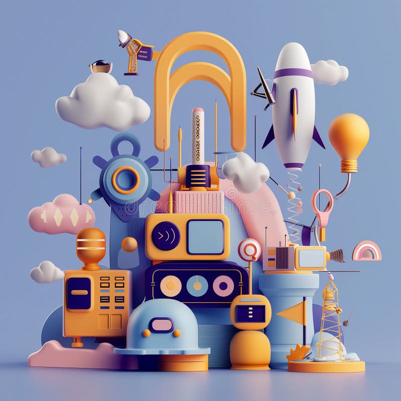 Communication Wi-fi and 5g Connection Elements.Background Stock Photo ...