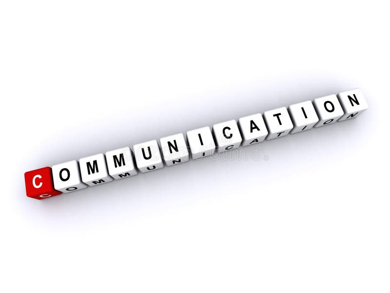 Effective Communication Button on White Stock Illustration ...