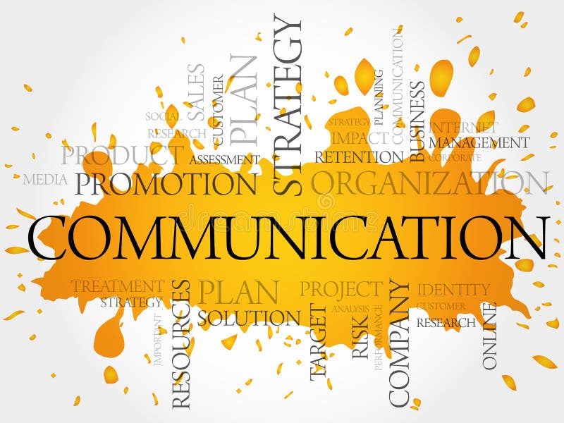 COMMUNICATION Word Cloud Collage Stock Illustration - Illustration of ...