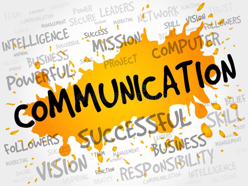 COMMUNICATION word cloud stock illustration. Illustration of internet ...
