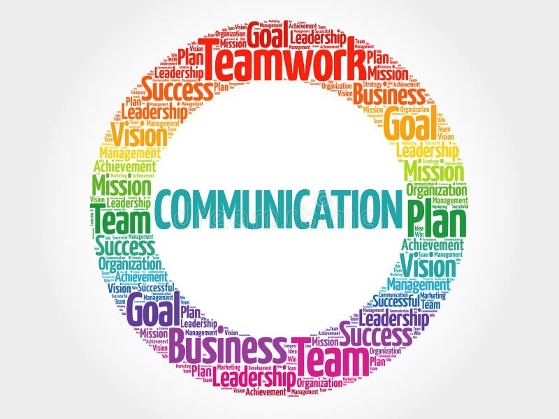 COMMUNICATION Word Cloud Collage Stock Illustration - Illustration of ...