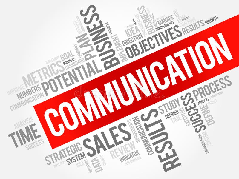 Communication Word Cloud Collage Stock Illustration - Illustration of ...