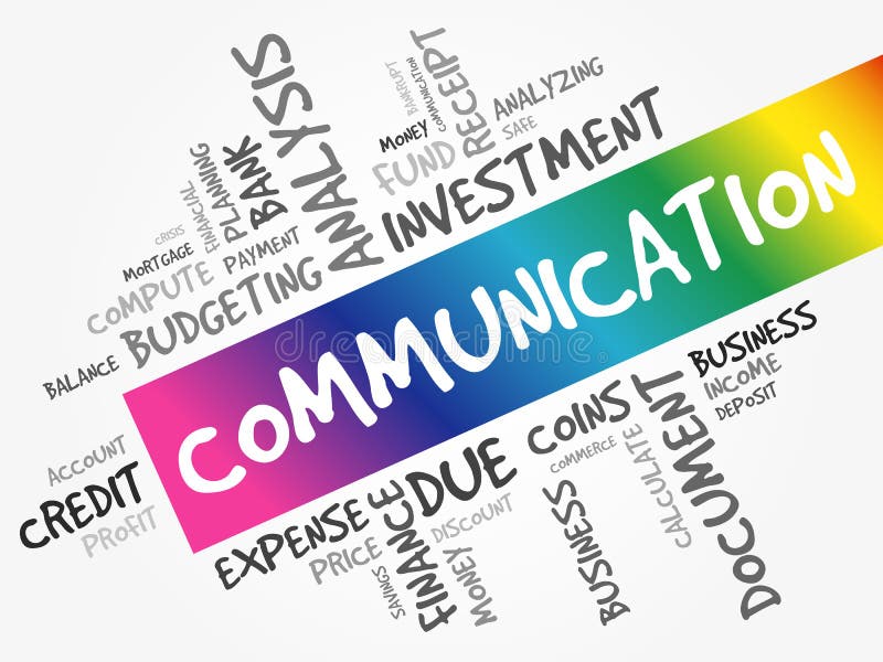 Communication Word Cloud Collage Stock Illustration - Illustration of ...