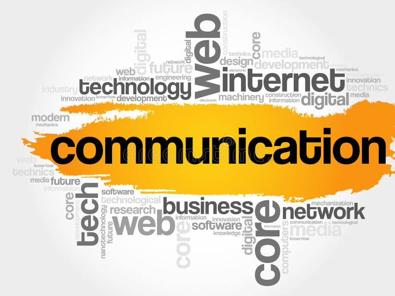COMMUNICATION Word Cloud Collage Stock Illustration - Illustration of ...