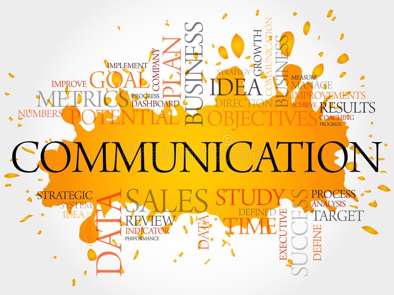 Communication word cloud stock illustration. Illustration of ...