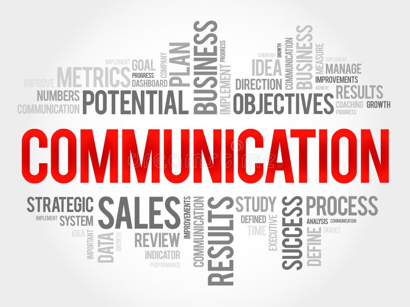 Communication Word Definition Stock Image - Image of communicate ...
