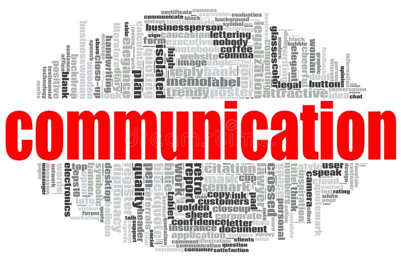 Communication Word Cloud stock vector. Illustration of text - 52767451