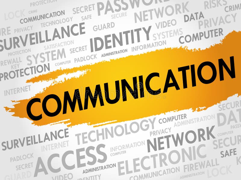 COMMUNICATION Word Cloud Collage, Business Concept Background Stock ...