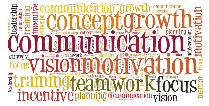 Communication word cloud stock illustration. Illustration of vision ...