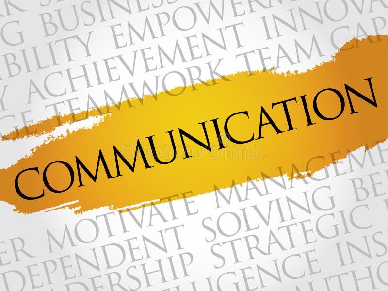 COMMUNICATION word cloud stock illustration. Illustration of definition ...