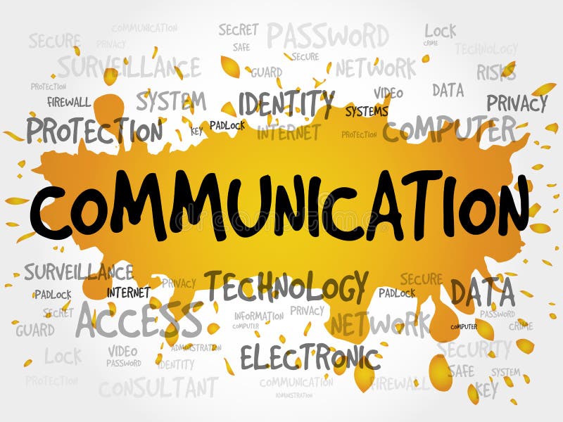 COMMUNICATION Word Cloud Collage Stock Illustration - Illustration of ...