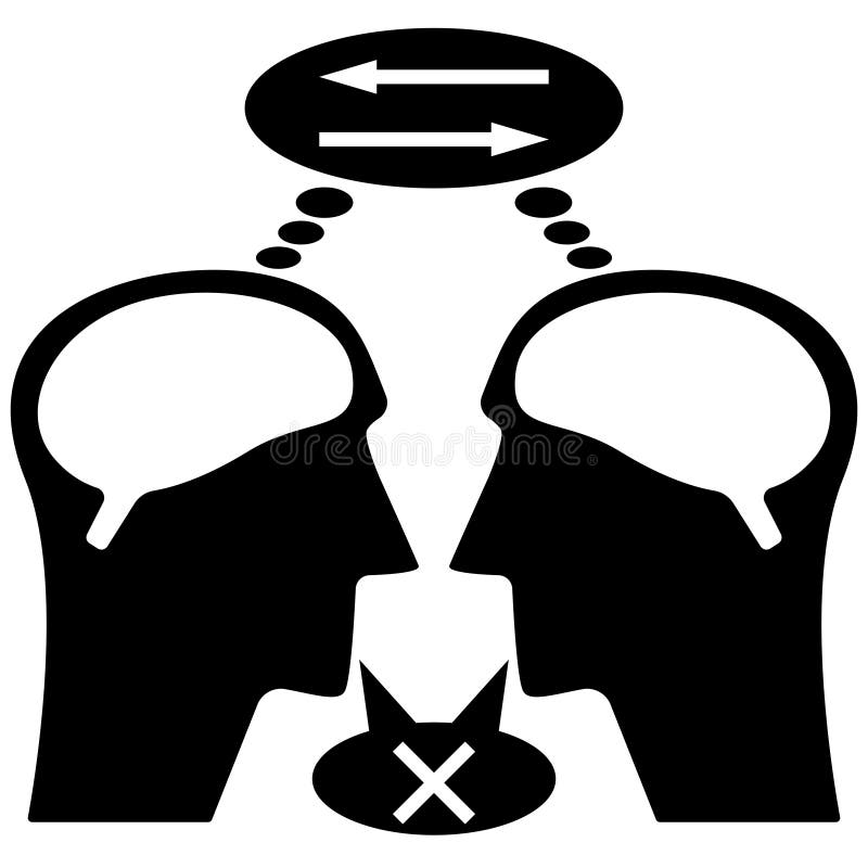 Communication without Words Stock Illustration - Illustration of idea ...