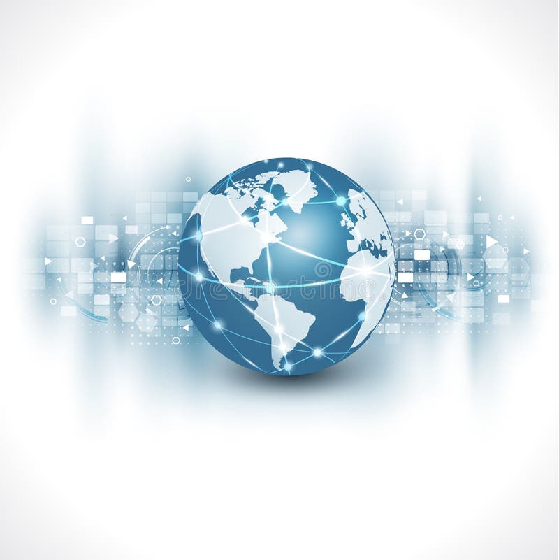 Communication World & Technology Business Flow Motion Isolate White ...