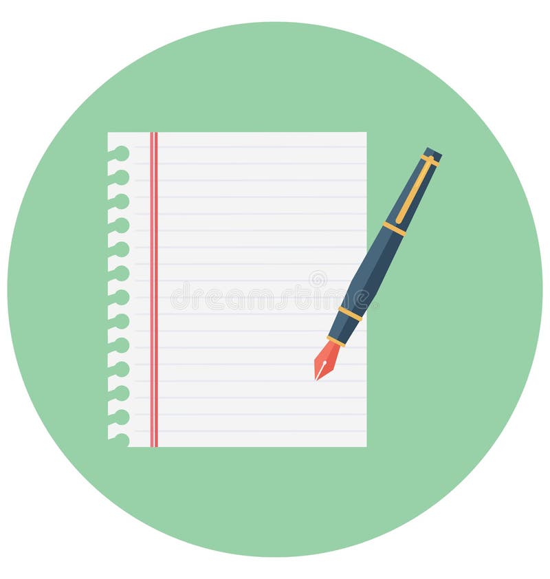 Writing Isolated Vector Icon that Can Be Easily Modified or Edit Stock ...