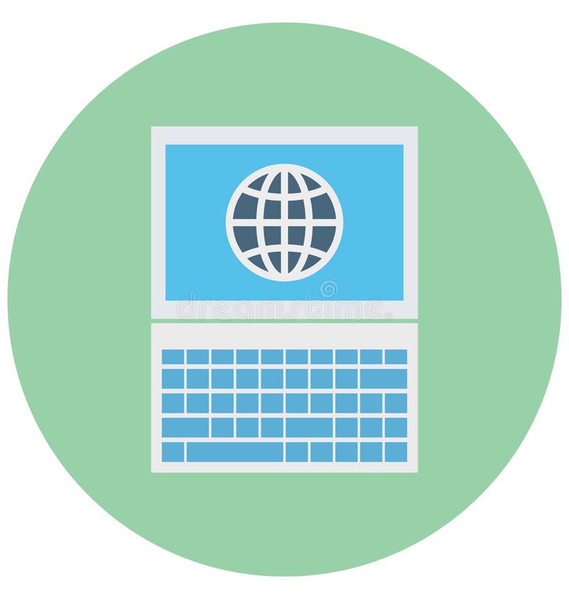 Internet Connection Isolated Vector Icon that Can Be Easily Modified or ...