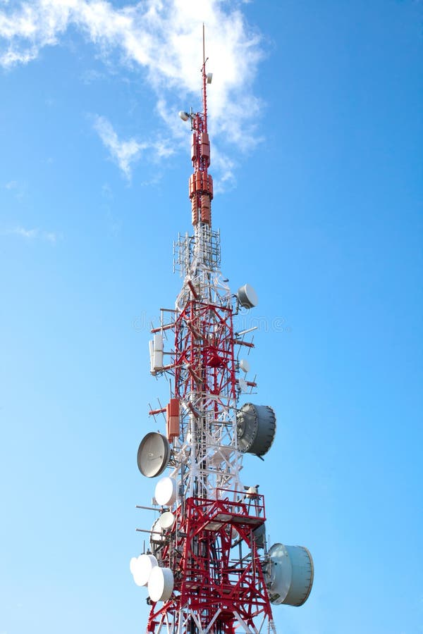 Communications antenna stock image. Image of digital - 26120817