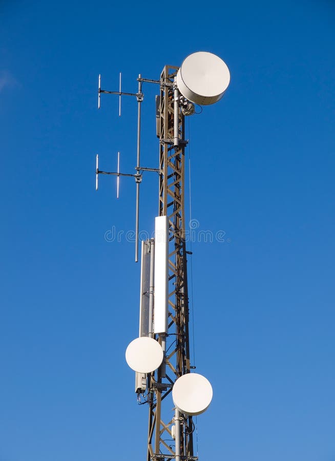 Communications antenna stock image. Image of data, phone - 32035381