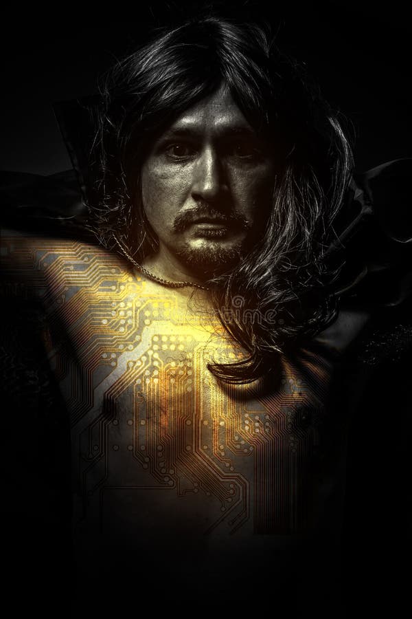 Communications Concept, Male Model, Evil, Blind, Fallen Angel of Stock ...