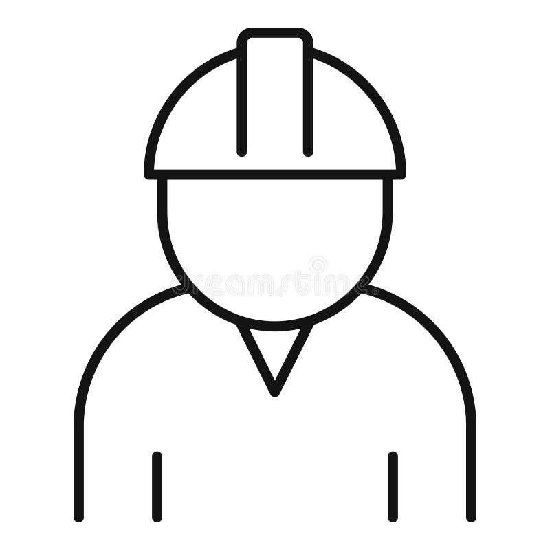 Communications Engineer Worker Icon, Outline Style Stock Vector ...
