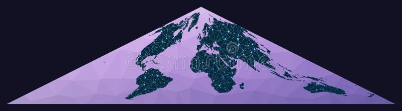 World Map. Collignon Equal-area Pseudocylindrical. Stock Vector ... World Map. Collignon Equal-area Pseudocylindrical. Stock Vector ...