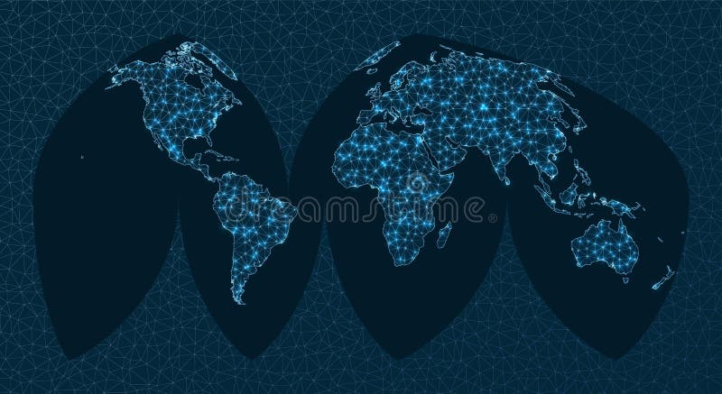 Communications Map of the World. Stock Vector - Illustration of citizen ...