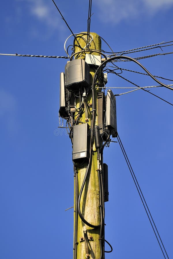 Communications pole stock image. Image of phone, wide - 28586109