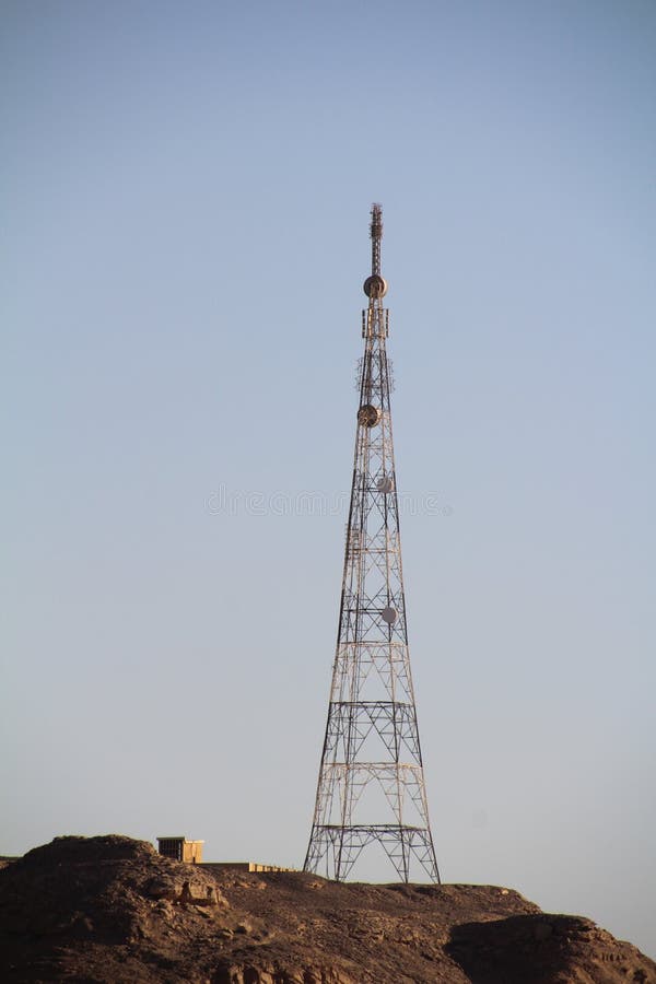 Communications pylon stock photo. Image of lattice, tower - 82077984