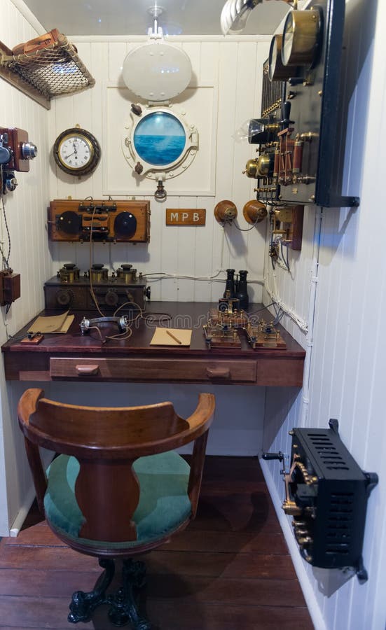 Communications Room in Old Ship Editorial Photo - Image of desk, museum ...