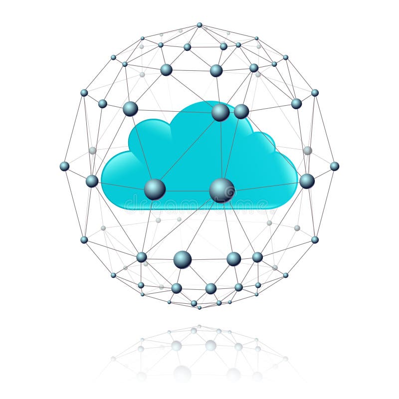 Cloud Communications Line Icon, Vector. Cloud Communications Outline ...