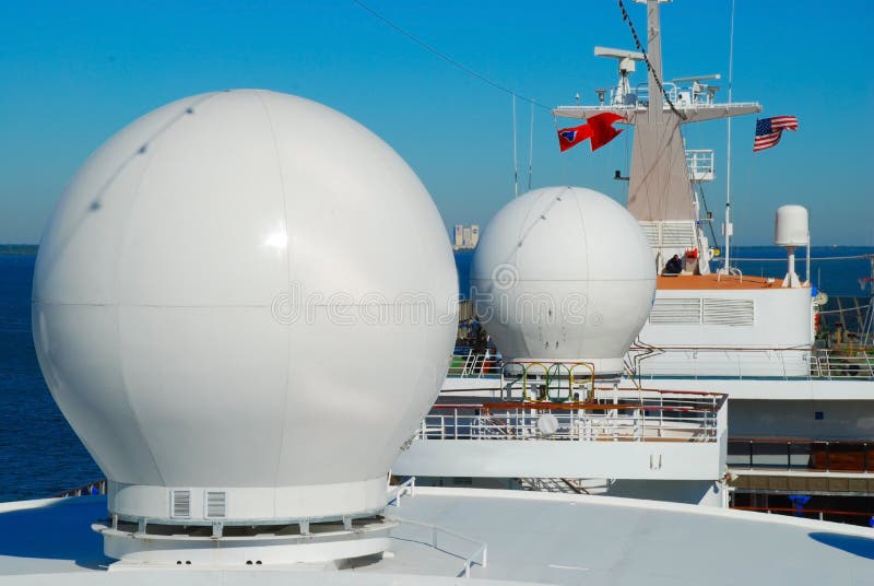 Communications on ship stock image. Image of cruise, boat - 14252287