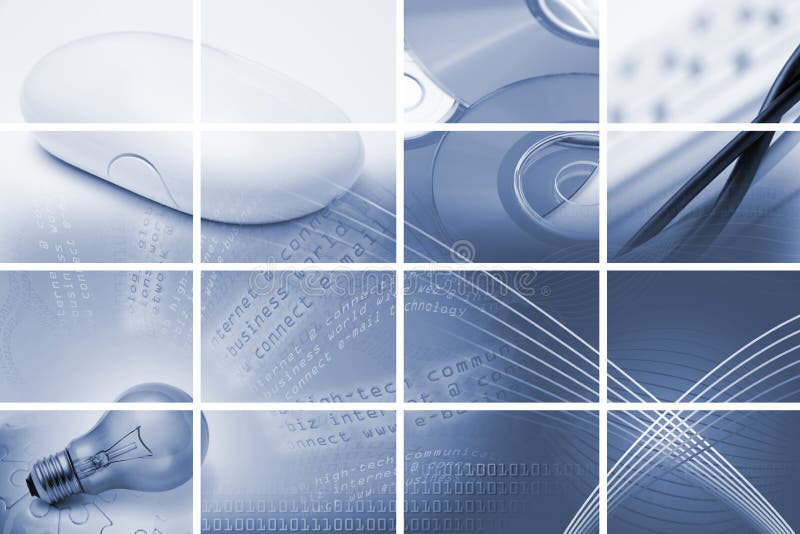 Communications and Technology Composition Stock Illustration ...