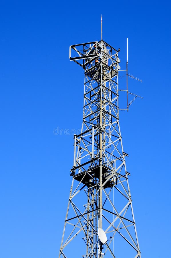 Communications tower stock photo. Image of mobile, phone - 17425104