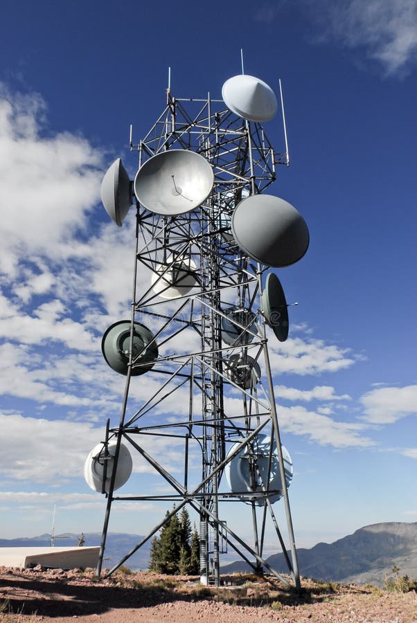 Communications Tower stock photo. Image of wireless, dish - 26539688