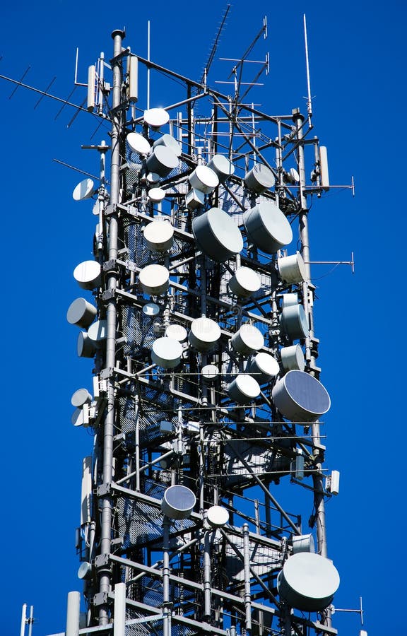 Communications tower stock image. Image of aerial, communication - 9611717