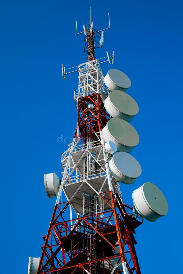 Communications Tower stock photo. Image of communication - 9805858