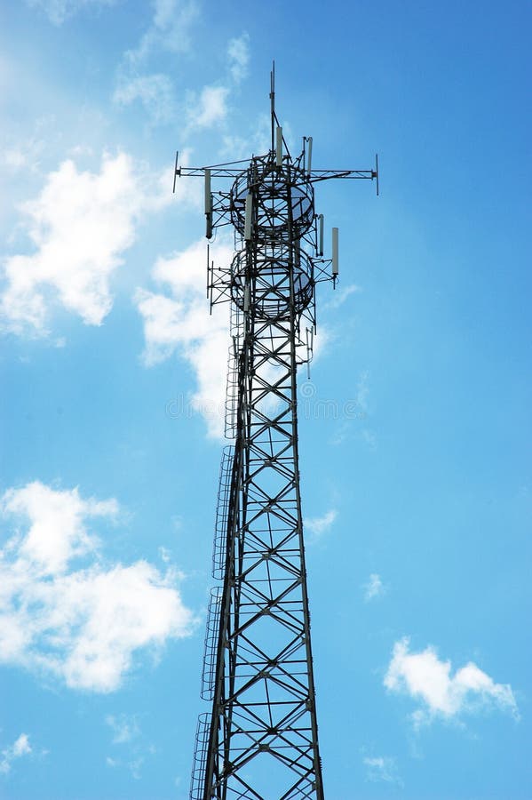Tall cell tower stock photo. Image of nature, wireless - 20674688
