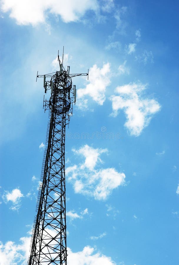 Cell Tower stock image. Image of steel, structure, mobile - 1428623