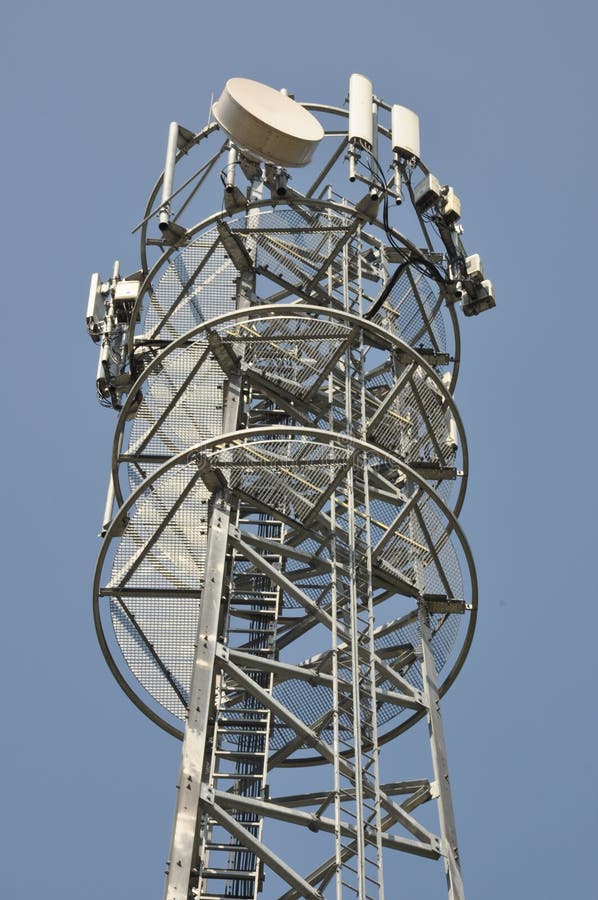 Communications tower stock photo. Image of antenna, high - 44729698