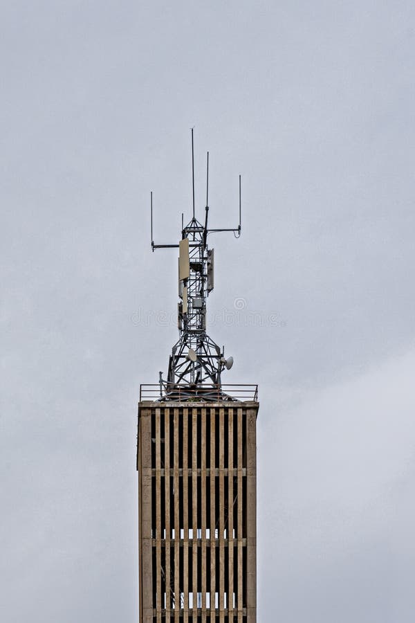 Communications Tower, 4G, 5G, Band Stock Photo - Image of architecture ...