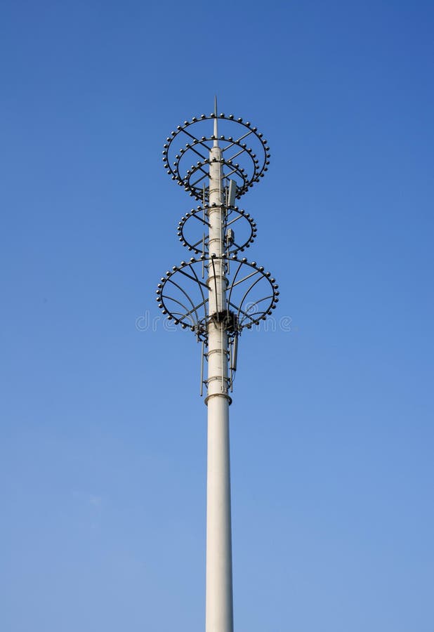 The communications tower stock image. Image of ball, architecture ...