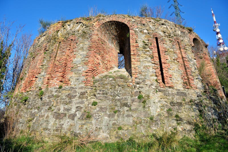 Communications Tower Genoa Italy Stock Photo - Image of parabolic, blue ...