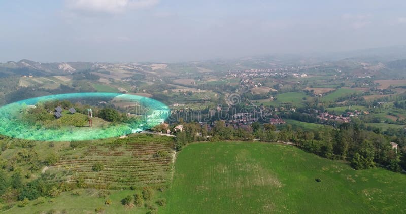 Communications Tower. Telecommunication Network Repeaters. Antenna ...