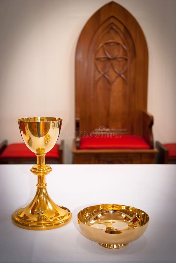 Communion Attributes on Altar Stock Photo - Image of jesus, body: 38748898
