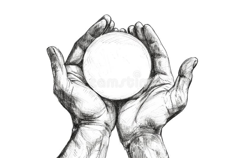 Communion Bread in Hands Graphic Stock Illustration - Illustration of ...