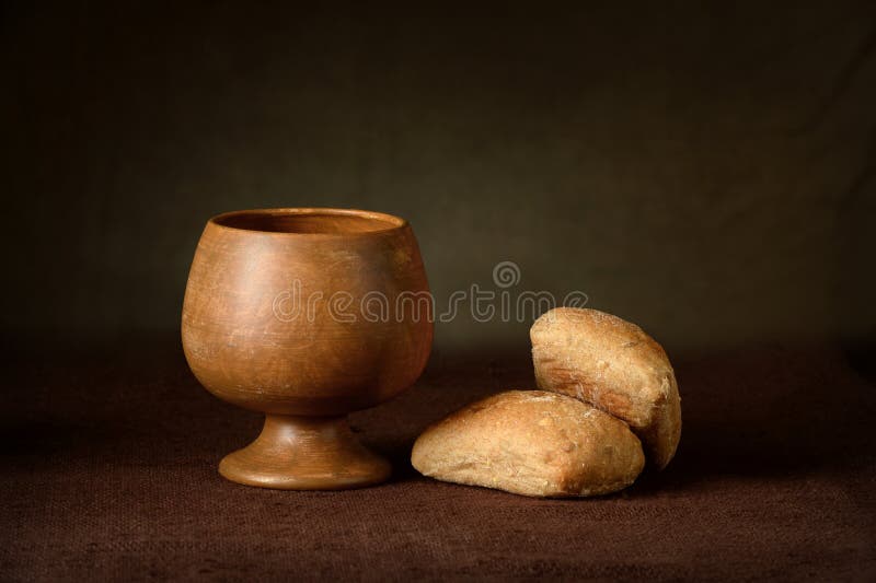 Communion Cup and Bread stock photo. Image of grace, eucharist - 64492010