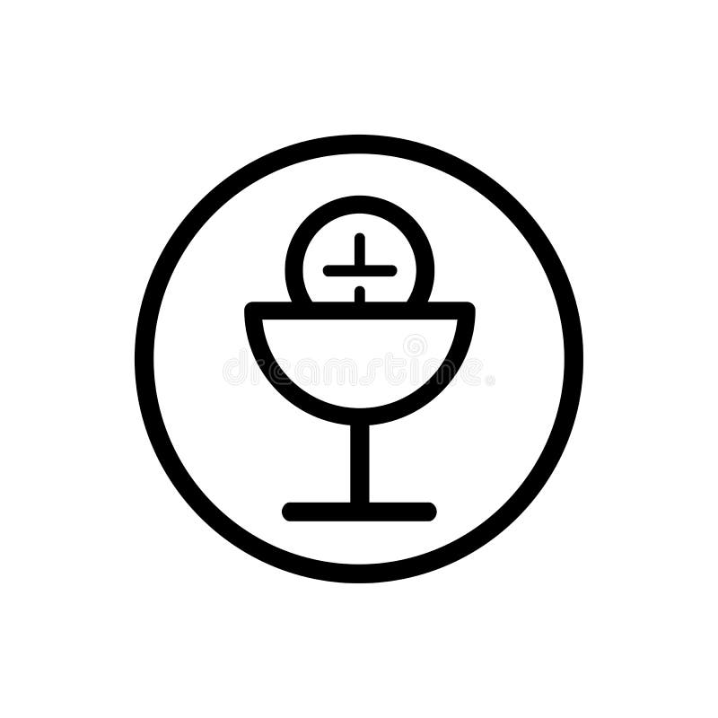 Communion Icon Illustration Stock Vector - Illustration of symbol, loaf ...