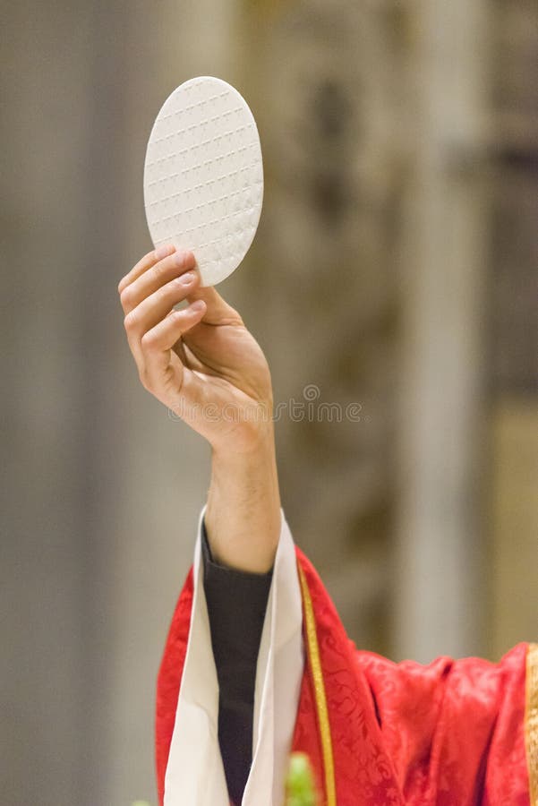 Consecration during Catholic Mass Stock Photo - Image of catholic ...