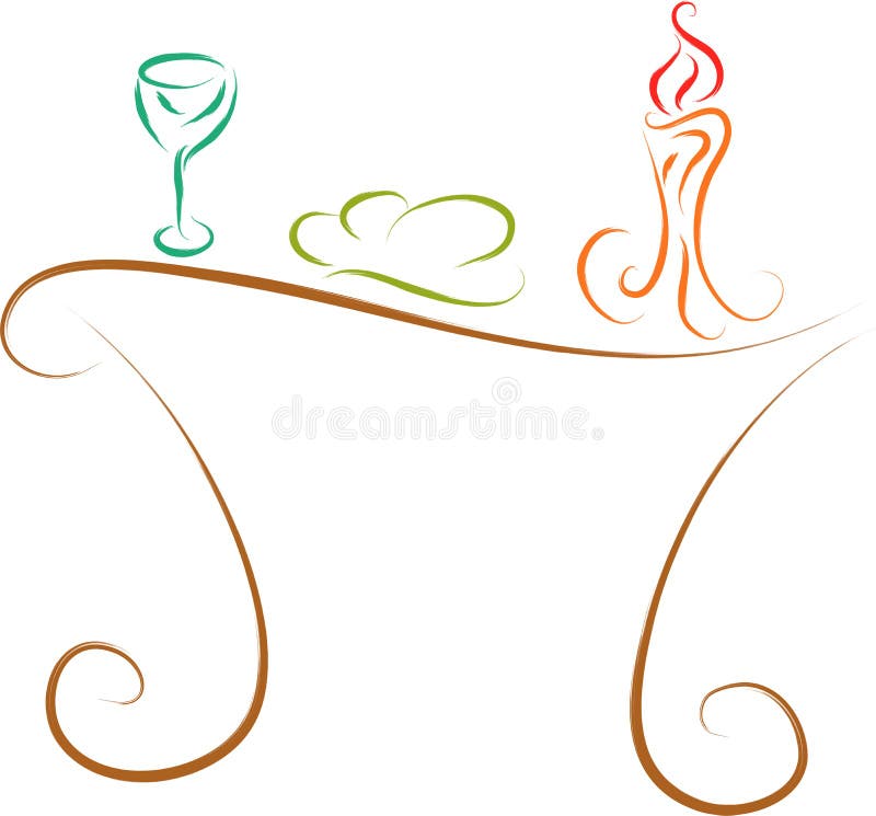 Communion table (II) stock vector. Illustration of catholicism - 8694869